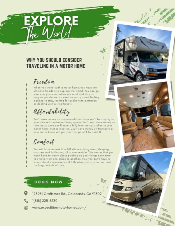 Travel Tips: Why You Should Consider Traveling in a Motor Home