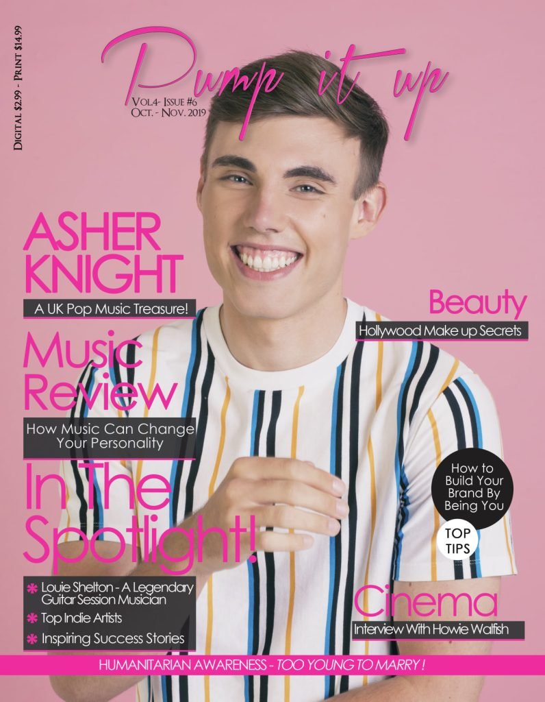 pump it up magazine cover uk pop singer asher knight